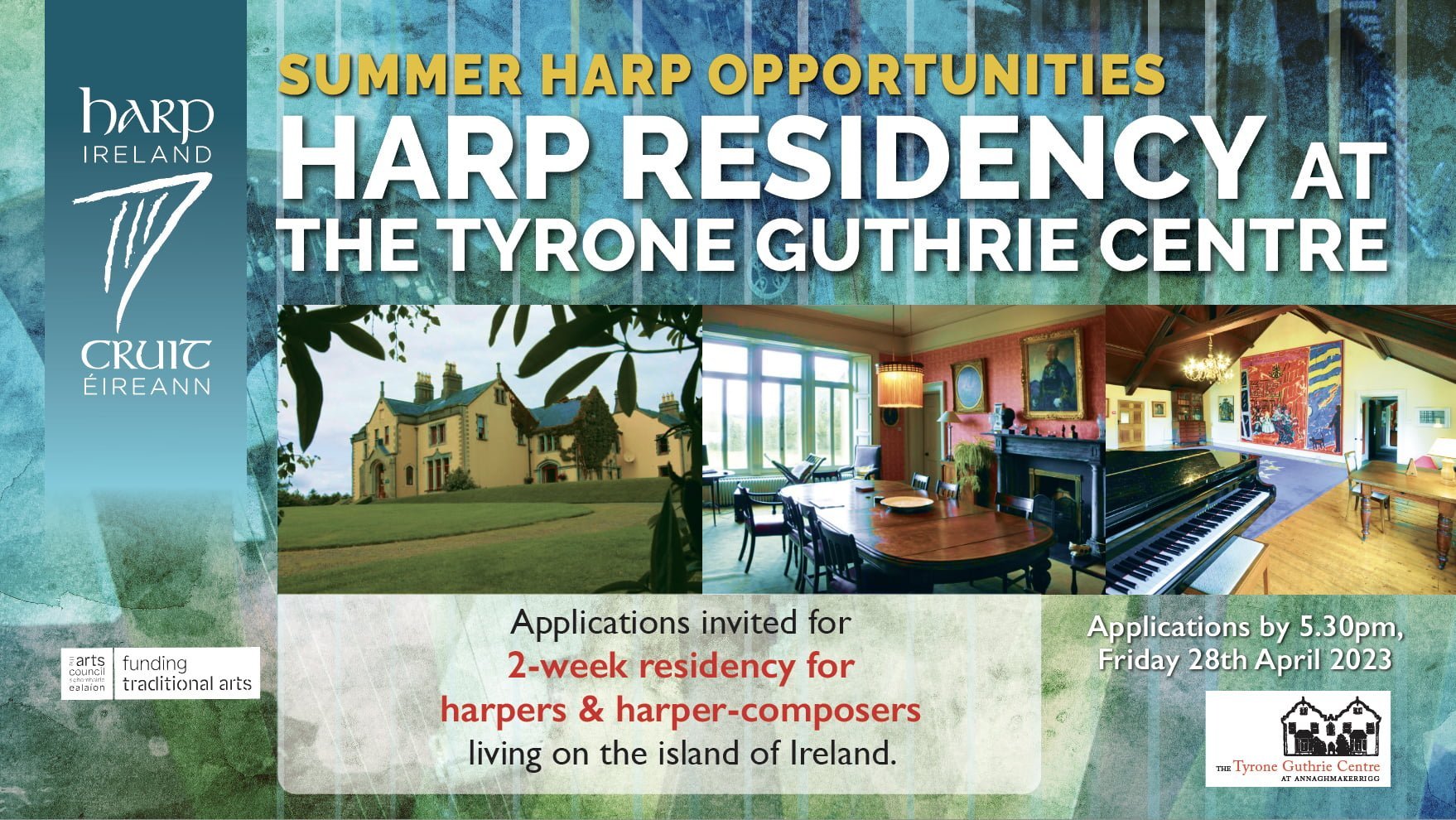 Harpers’ Residency at The Tyrone Guthrie Centre 2023 - Harp Ireland
