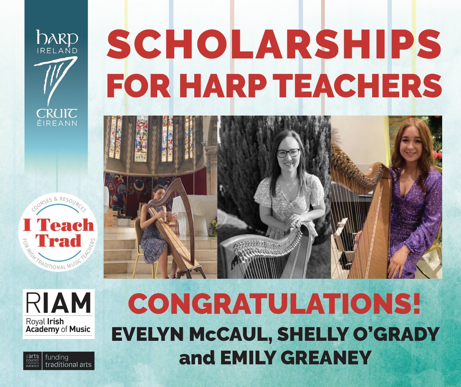 Winners of the Scholarships for Harp Teachers Announced - Harp Ireland