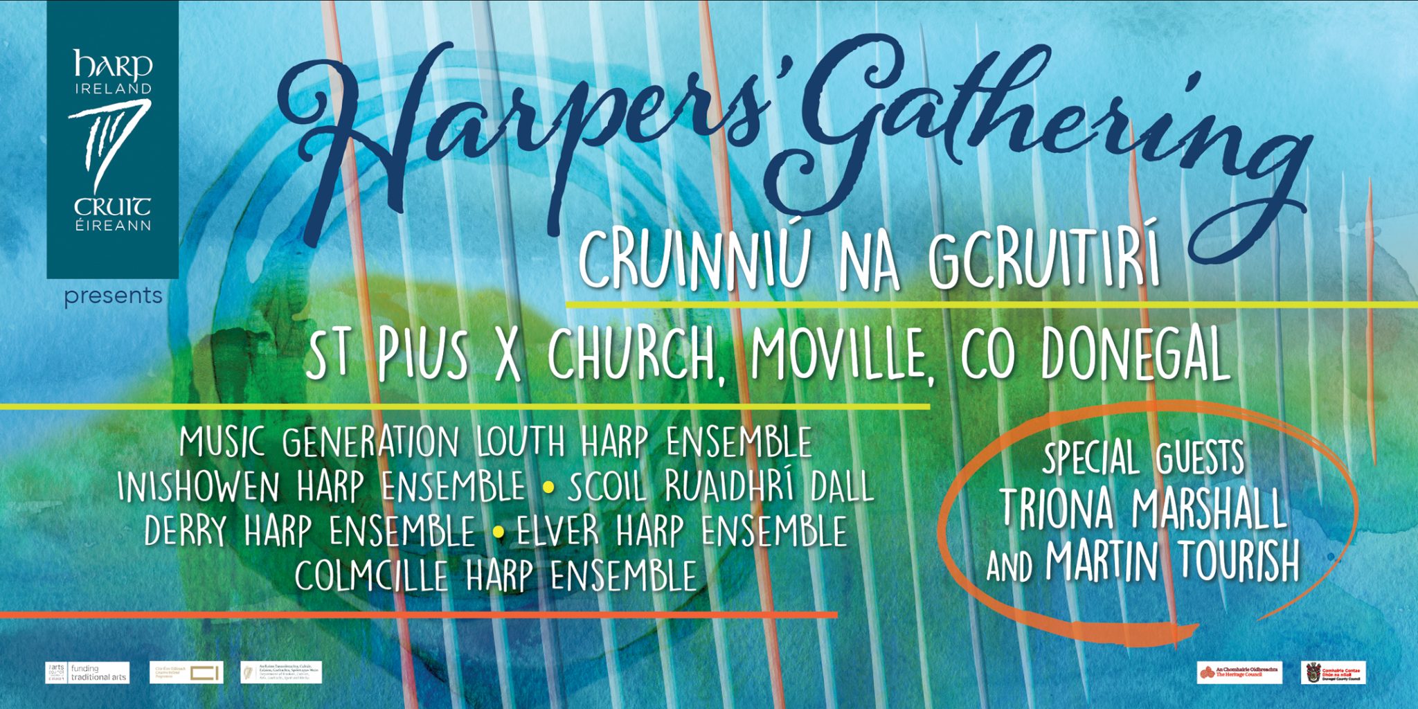 Harpers' Gathering Concert at Moville, Co. Donegal - Harp Ireland