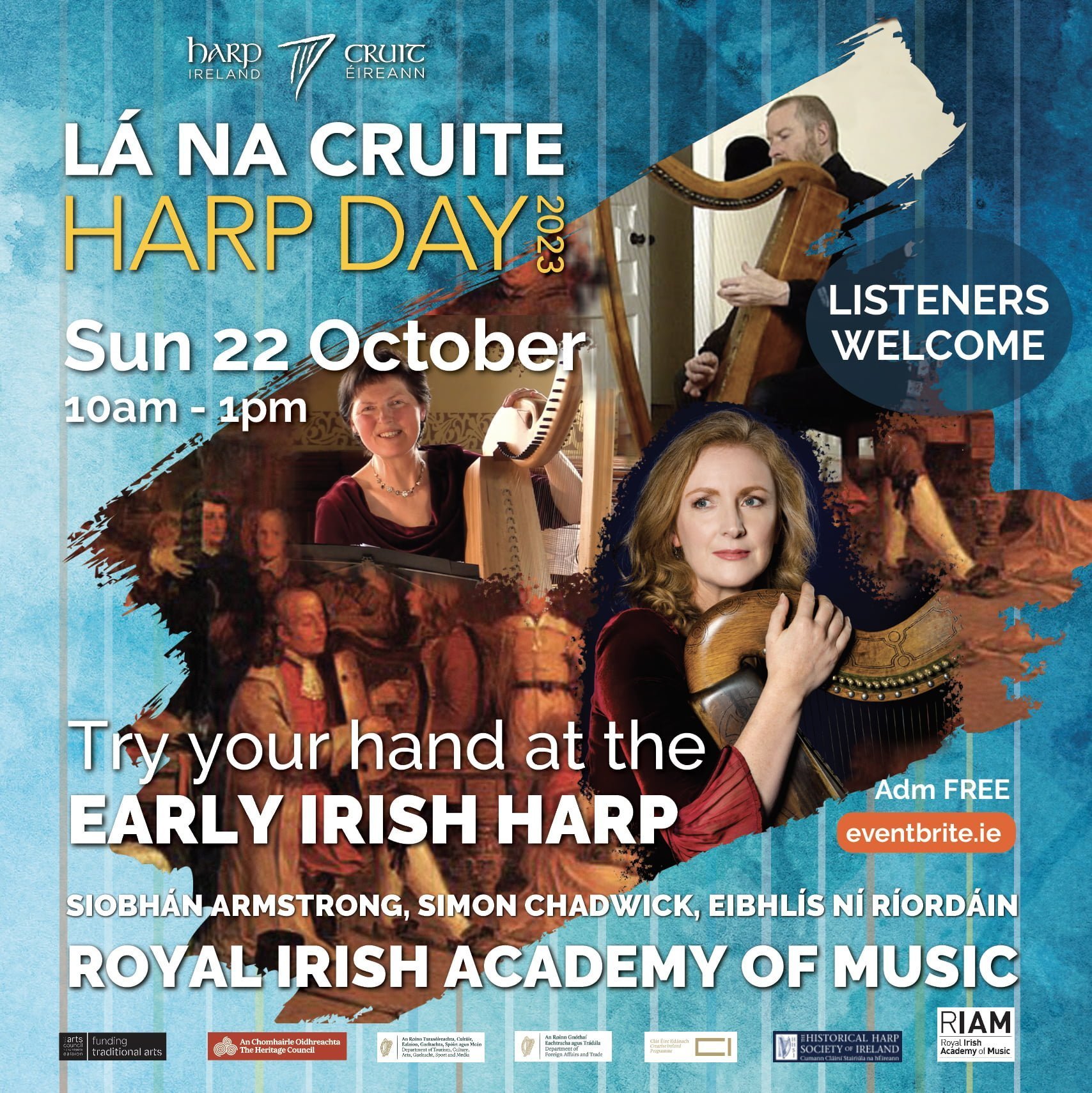 HARP DAY at the Royal Irish Academy of Music, Sun 22 Oct - Harp Ireland