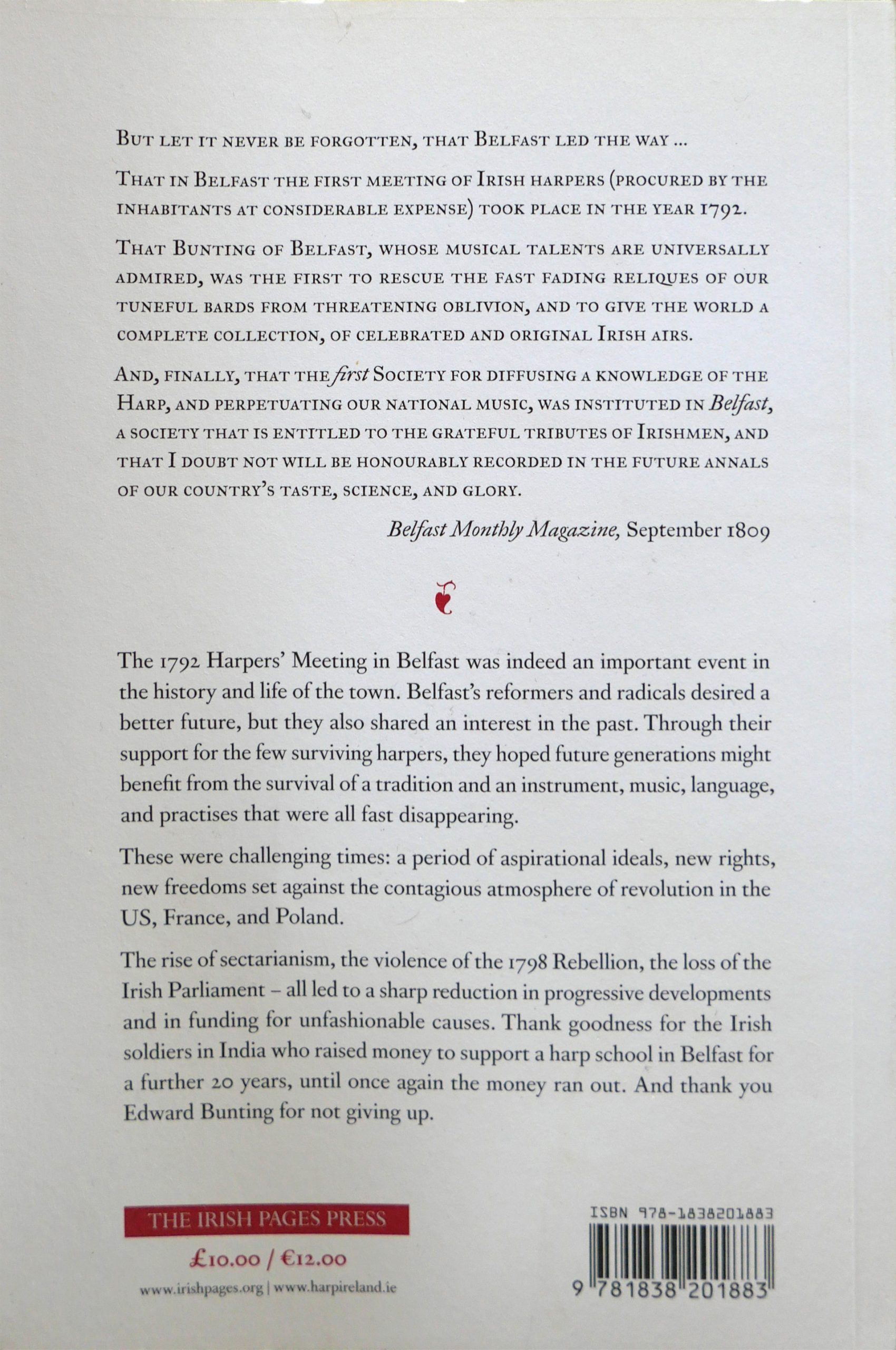 Gatherings of Irish Harpers 1740-1840 by David Byers - Harp Ireland