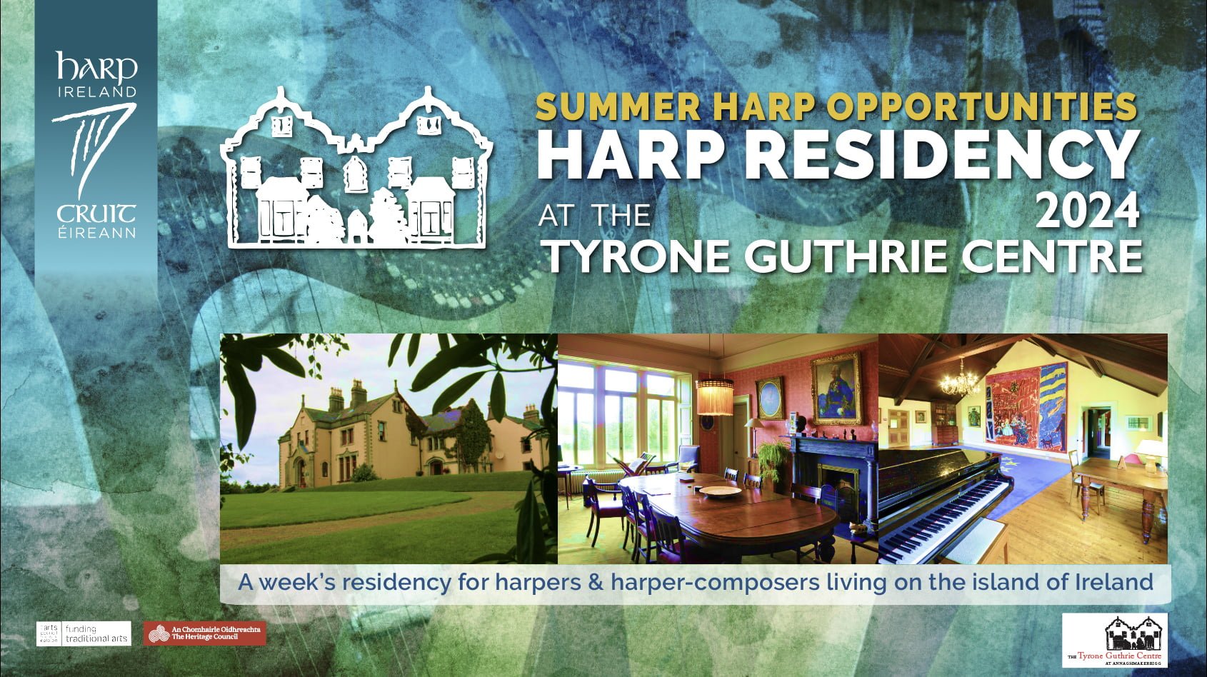 Summer Harping: Apply for a Harp Residency at the Tyrone Guthrie Centre ...